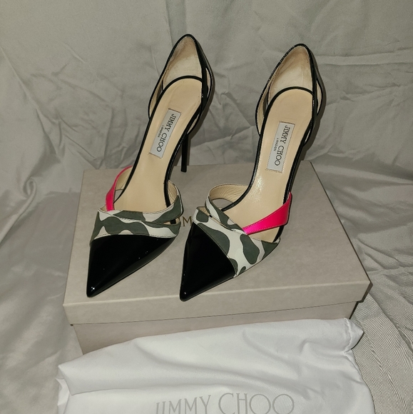 Jimmy Choo | Shoes | Jimmy Choo Marcine Patent Leather Dorsay Pump In ...